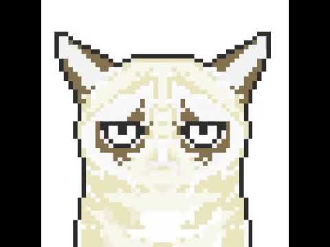 Colouring grumpy cat #5