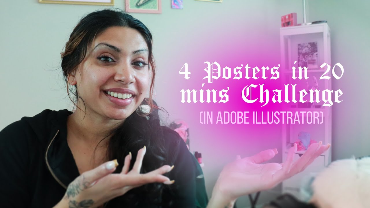 4 Posters in 20 Mins Challenge (In Adobe Illustrator)