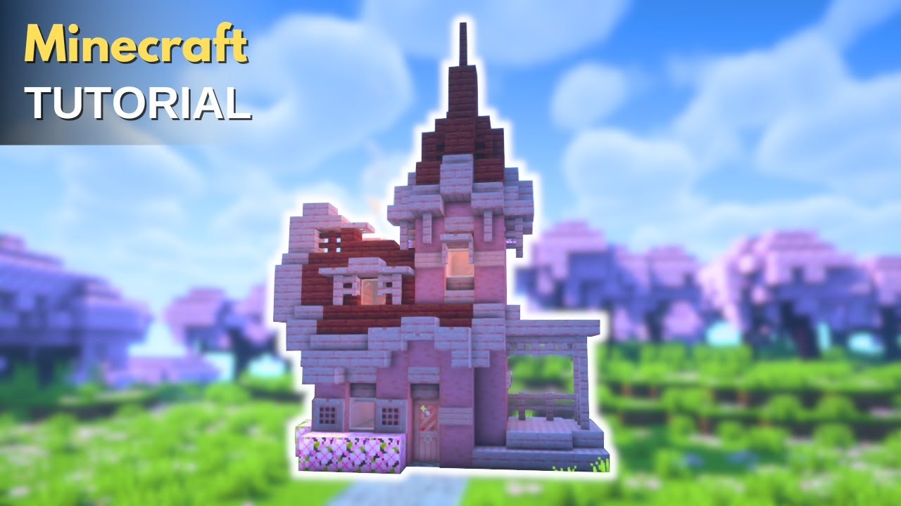 Minecraft: A Cherry Blossom House for Humble Beginnings (Tutorial ...
