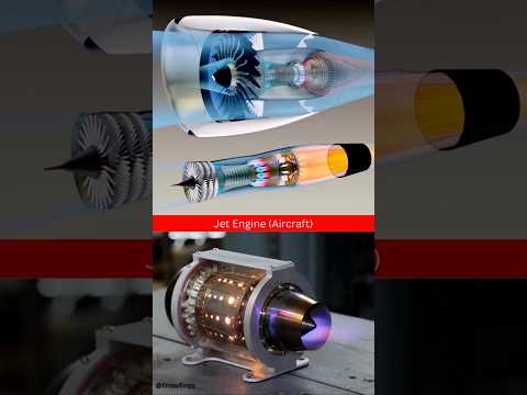Jet Engine [Aircraft] #engineering #aircraft #mechanic #jetengine #mechanical #airplane #shorts