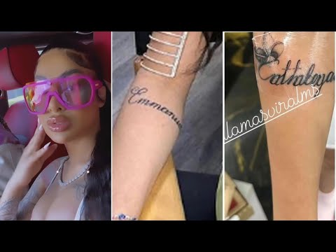 yailin se borra tatuaje de anuel AA y pone el nombre de cataleya