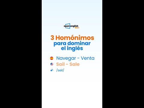 3 Homónimos en inglés