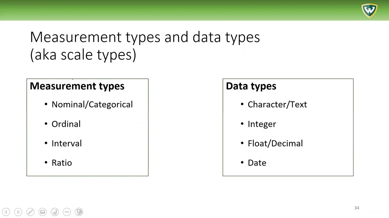 Data quality and preprocessing 2   Converting scales and types