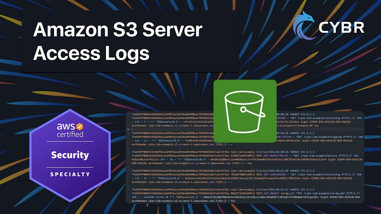 Amazon S3 Server Access Logs - SCS-C03