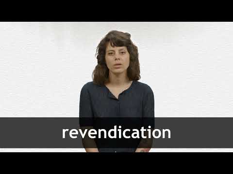 English Translation of “REVENDICATION” | Collins French-English Dictionary
