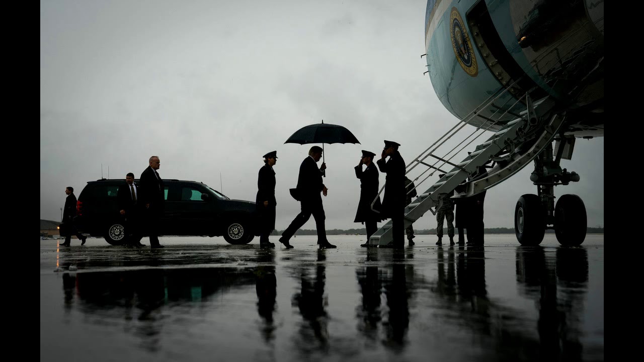 Spotting CNN on a TV Aboard Air Force One, Trump Rages Against Reality
