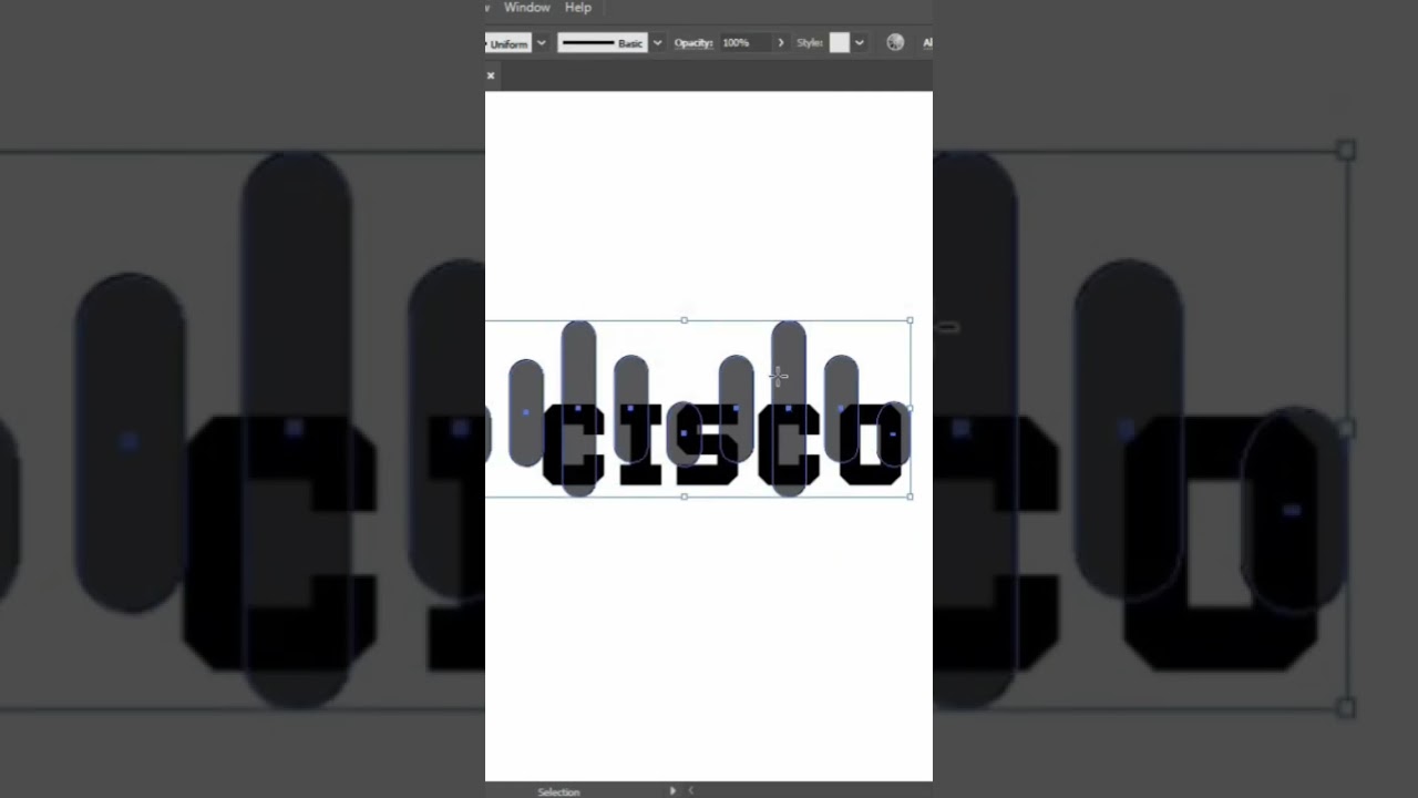 How to create the CISCO brand logo