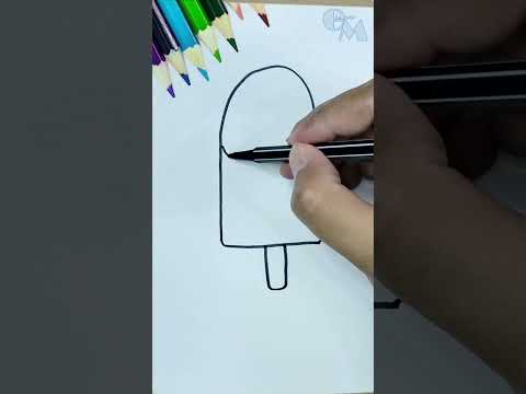 Cara Menggambar Es Krim