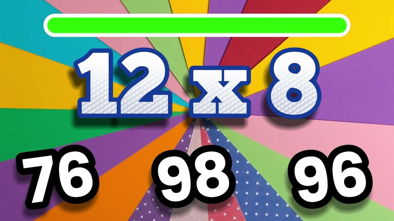 Tabla del 12 - Multiplicaciones