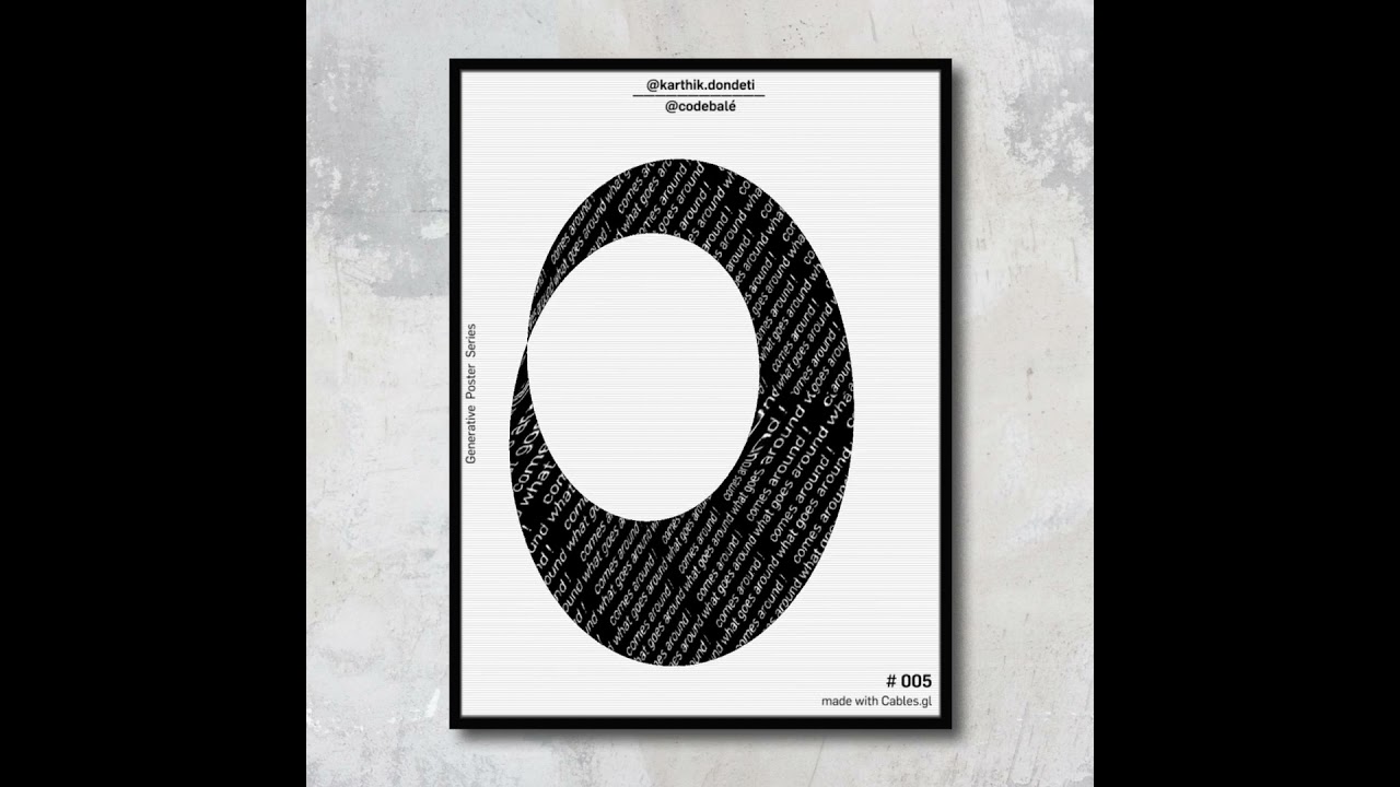 Cables.gl | Generative Poster 05