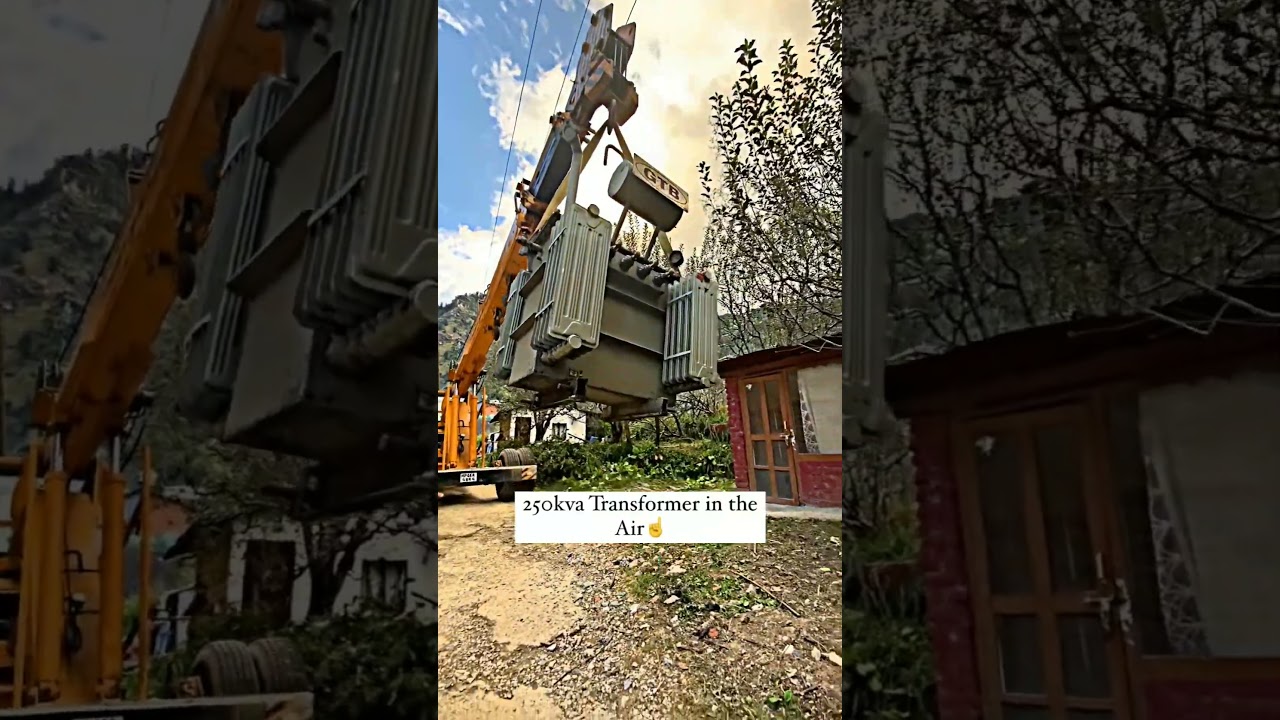 😱250 KVA Transformer हवा में🥺#shorts #viral #transformers #youtubeshorts #shirts