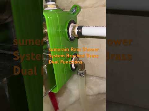 sumerain Rain Shower System Brushed Brass Dual Functions