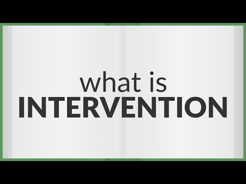 Intervention | meaning of Intervention