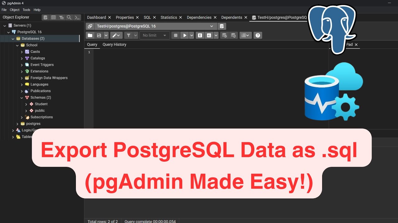 Export PostgreSQL Data as .sql (pgAdmin Made Easy!)