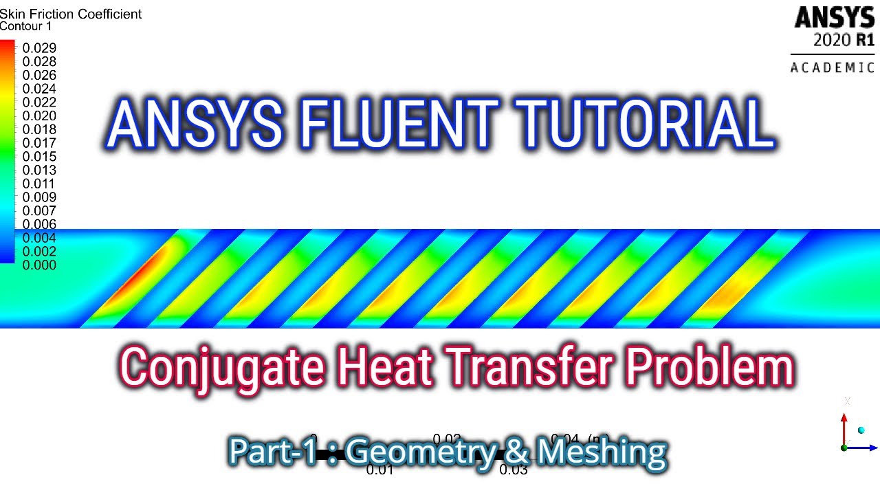 ANSYS Fluent Tutorial | Conjugate Heat Transfer in a Rectangular Channel with Protrusions | Part 1/2