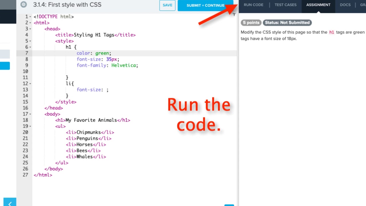 CSS Activity in CodeHS