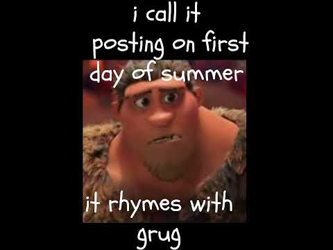 Summer rhymes with grug #grug#trend#funny#foryou#summer#yay