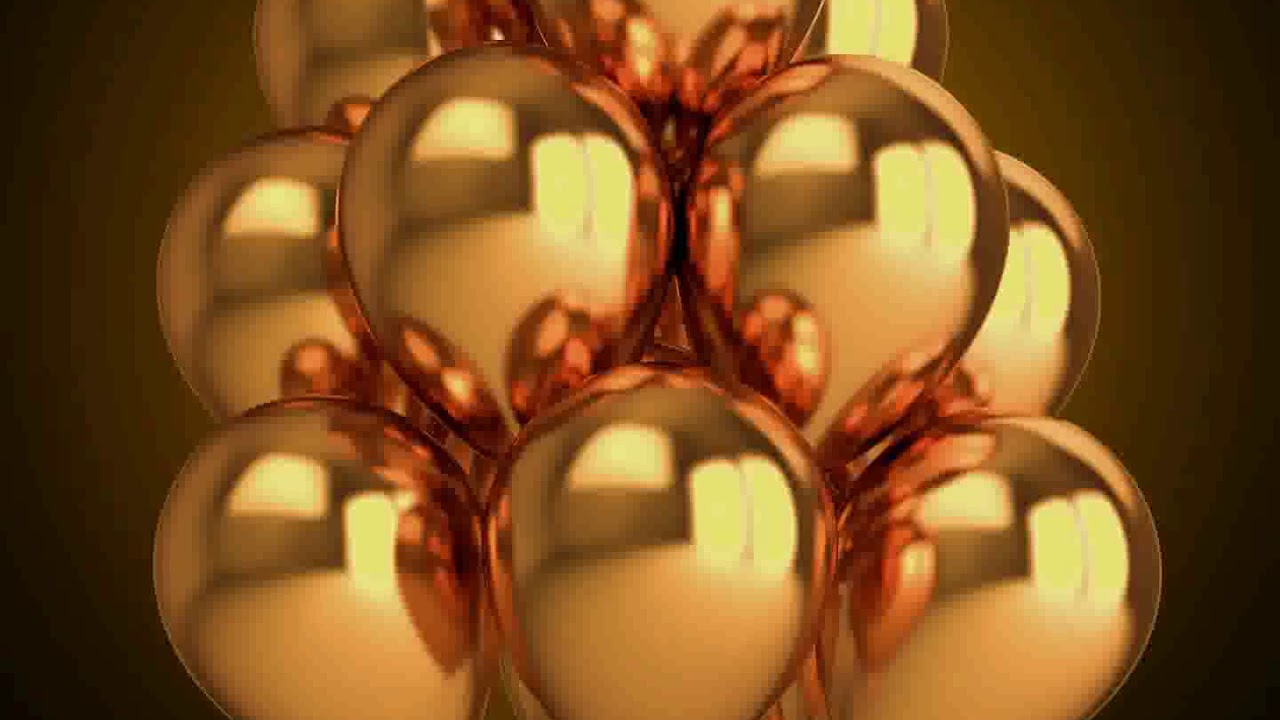 Bright Gold Balloons Animated
