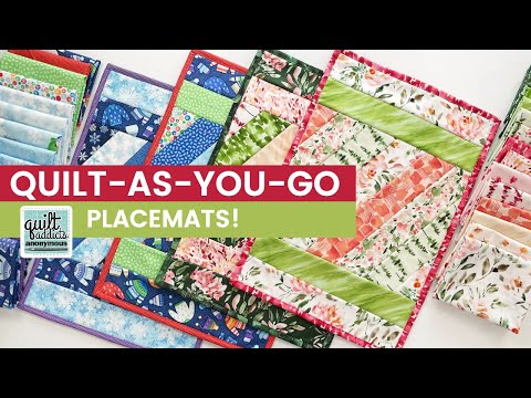 Quilt-As-You-Go Placemats! Fast & simple project that makes great gifts ...