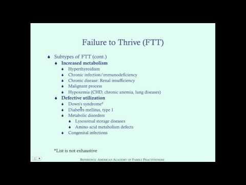 Failure to Thrive - CRASH! Medical Review Series