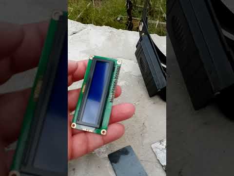 I2C adapter fitted to 1602A LCD