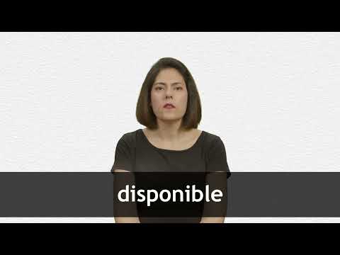English Translation of “DISPONIBLE” | Collins Spanish-English Dictionary