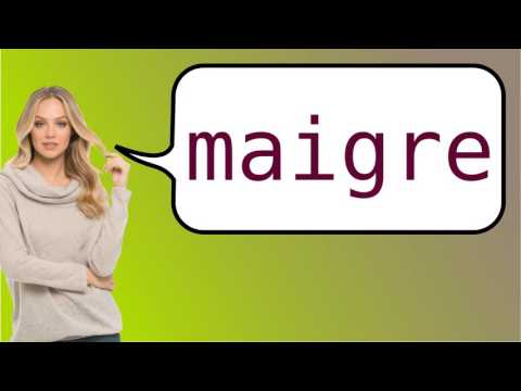 How to say skinny in French?