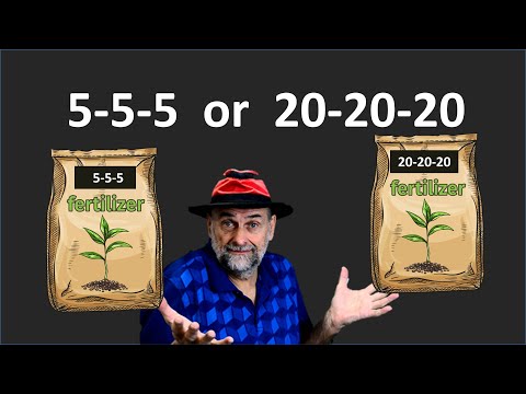 Which Fertilizer is Better: 5-5-5 or 20-20-20?