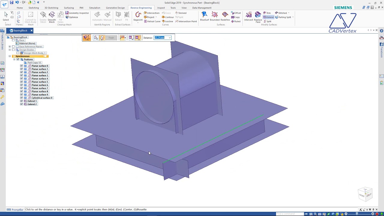 Solid Edge Reverse Engineering Step 4 Post Processing