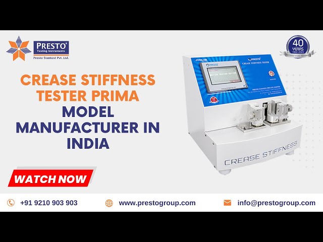 Stiffness Tester - Crease Stiffness Tester Prima Model Manufacturer ...