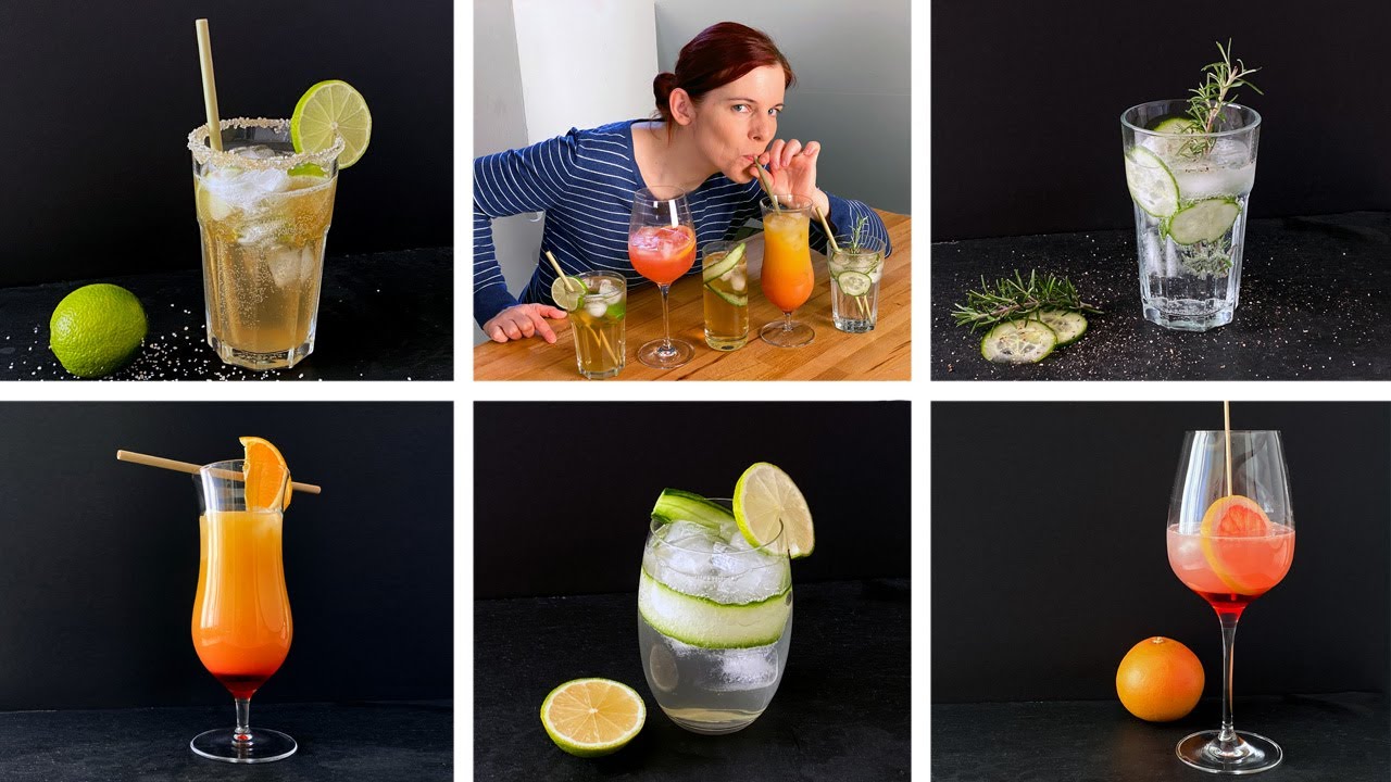 5 einfache Drinks und Cocktail Rezepte für Zuhause ohne Alkohol - Dry January