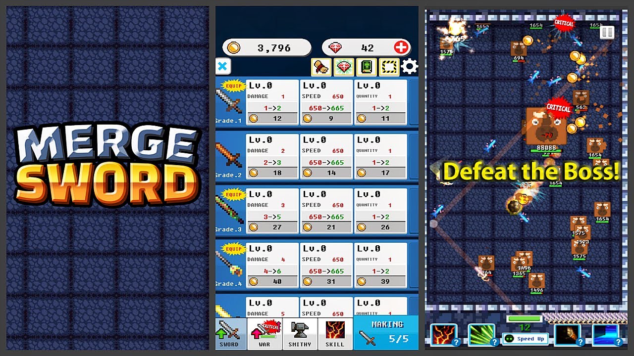 Merge Sword : Idle Merged Sword Gameplay