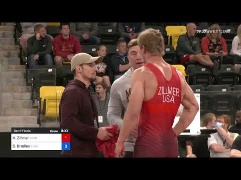 125 Kg Semifinal - Hayden Zillmer, Gopher Wrestling Club - RTC Vs Dominique Bradley, Sunkist Kids