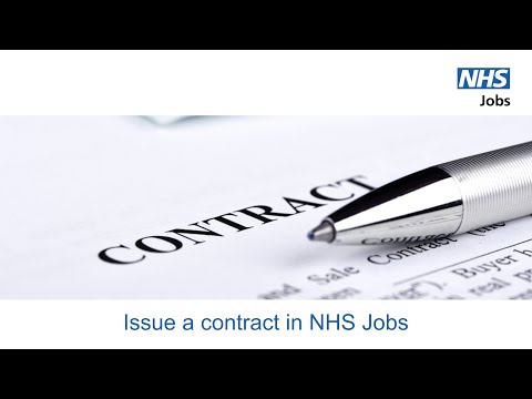Employer - NHS Jobs - Issue a contract - Video - Oct 24
