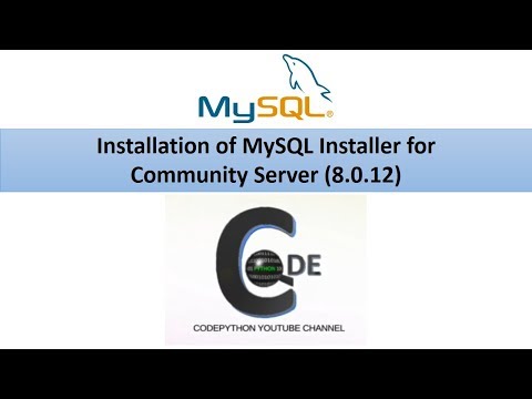 Installation of MySQL Installer for Community Server (8.0.12)