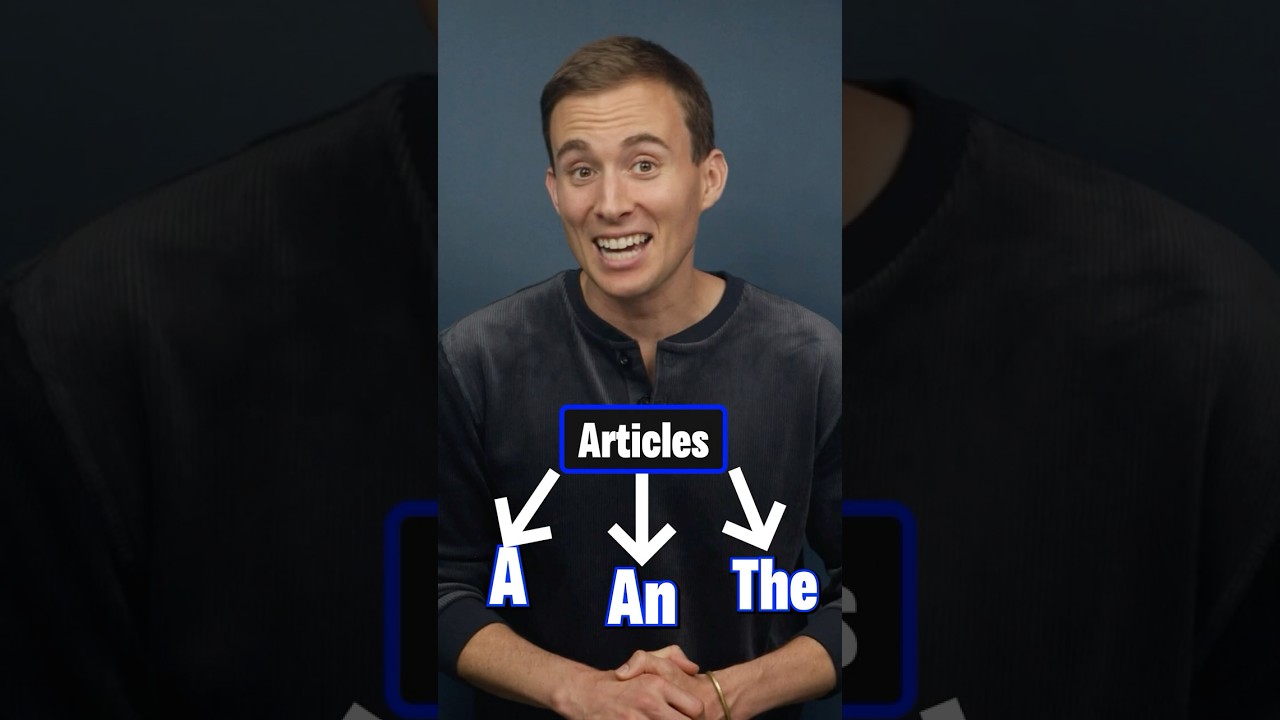 How to Use A, AN & THE (English Articles) in 3 Minutes #CaptainEnglish  #learnenglish  #english