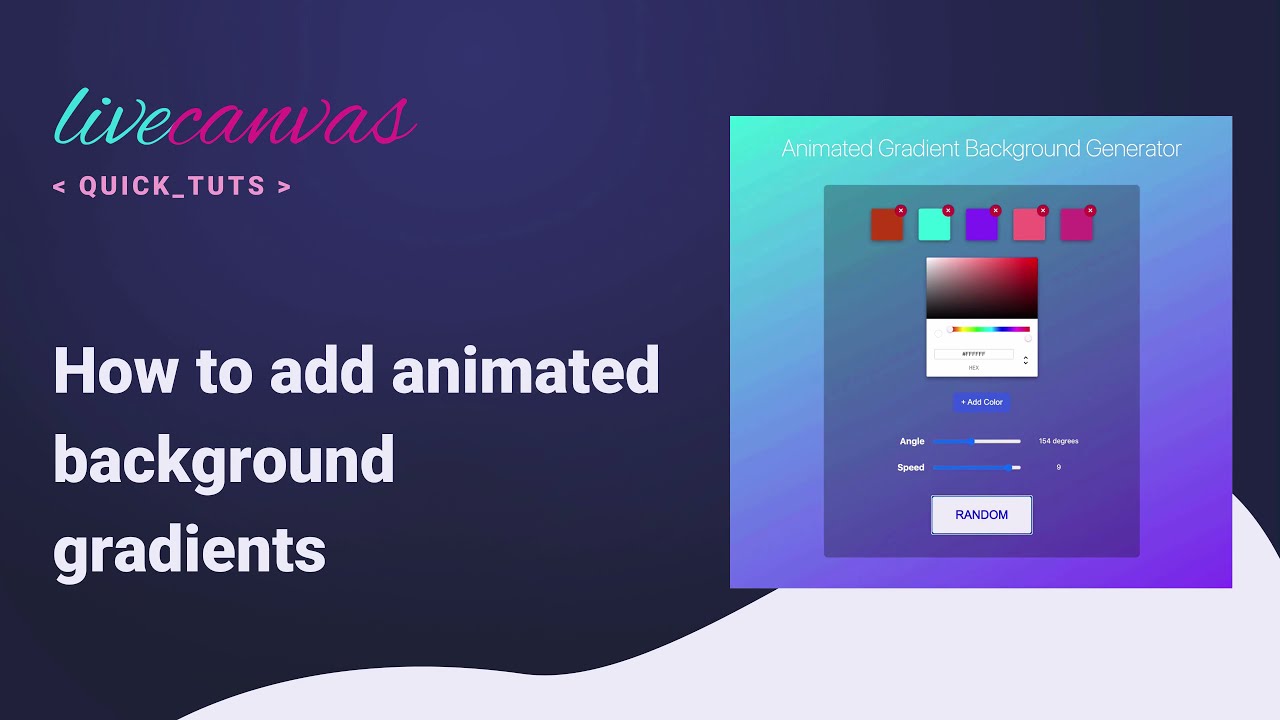 How to add animated background gradients