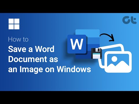 How to Save a Word Document As An Image in Windows 11 | Easily Convert Word Doc to PNGs or JPEGs !