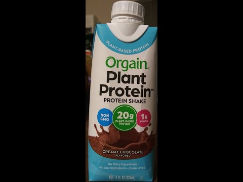 Orgain Plant Protein Creamy Chocolate Protein Shake Review
