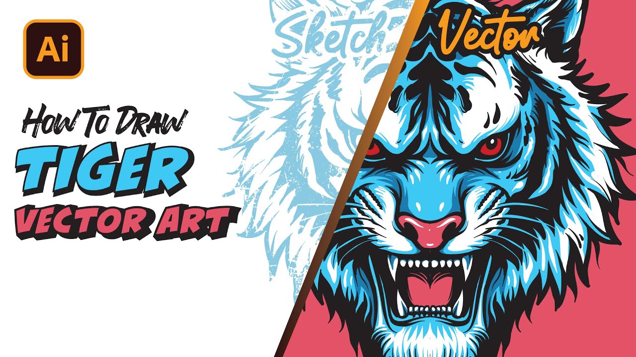 Tiger | Daily Drawing Vector Art #11 #tiger #vector #illustration #drawing #art #digitalart #logo