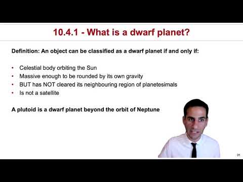 10.4 - Definition of planet, dwarf planet, the full extent of the Solar System and Section Summary