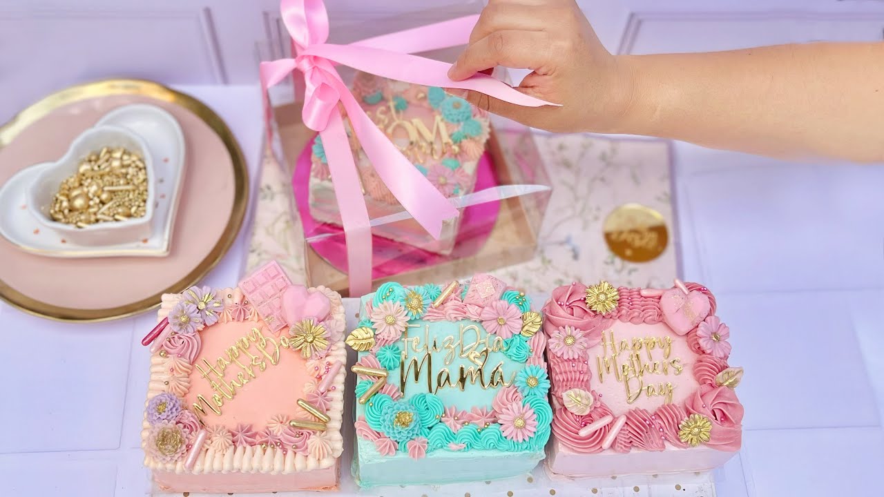 MOTHERS' DAY GIFT Cake 🎁 4 Ideas Decoration of MOTHERS DAY CAKES to SELL