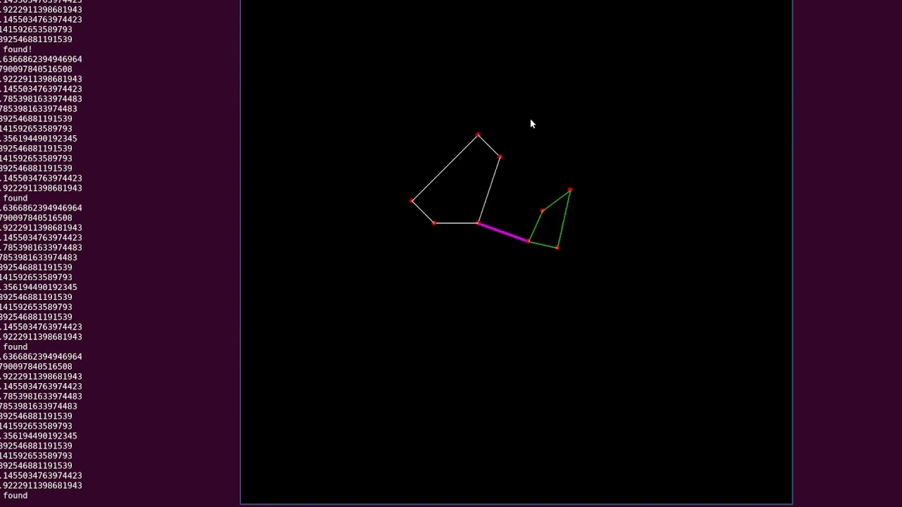 Distance algorithm for 2D collision detection