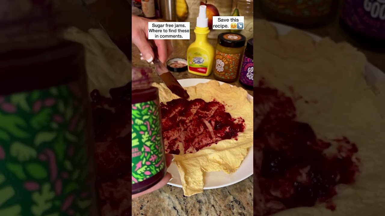 Low calorie cloud bread recipe. Breakfast or a snack idea.