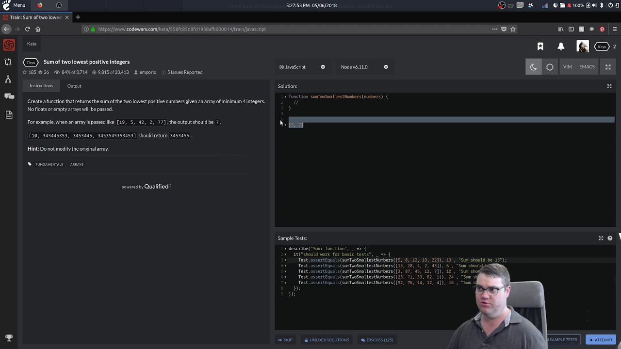 code wars code katas part 1