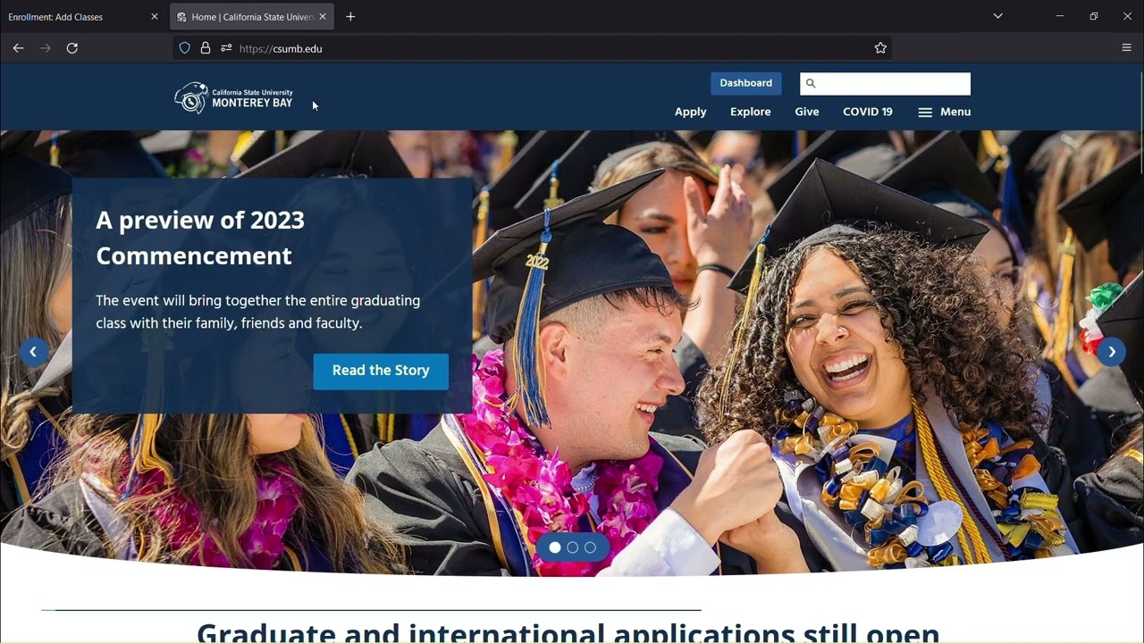 RegistrationTutorial for CSUMB