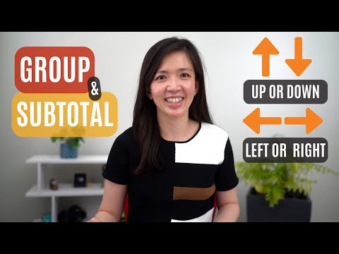 Various Options of Grouping Rows & Columns || Up or Down || Left or Right || Add Subtotal in Excel