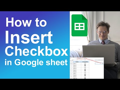 How to insert checkbox in google sheet
