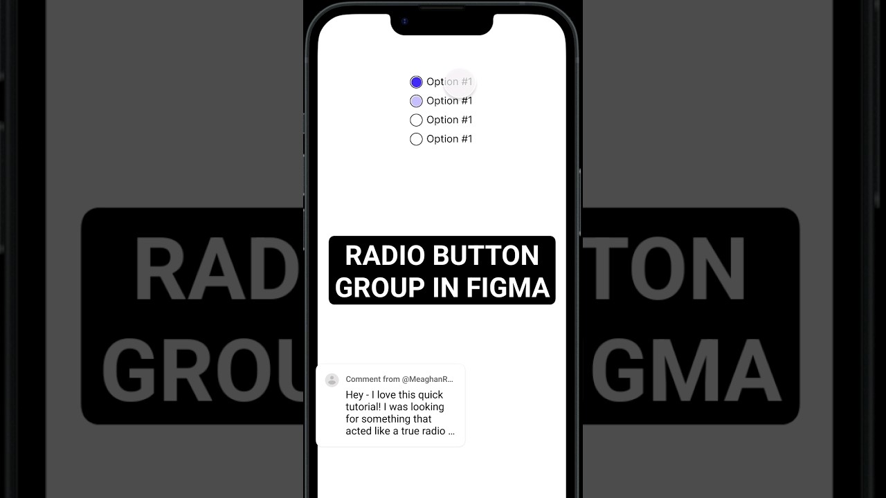 How to create an interactive group of radio buttons in figma tutorial #figma #figmatutorial #design