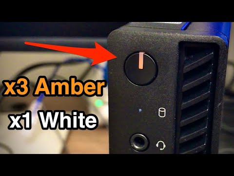 Solved: 3 orange & 1 white light blinking on Dell computers.